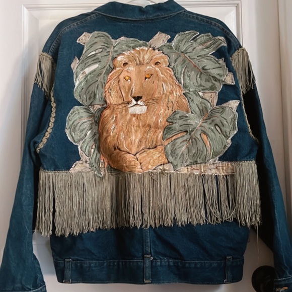 Jackets & Coats | Vintage Hand Painted Denim Jacket | Poshmark